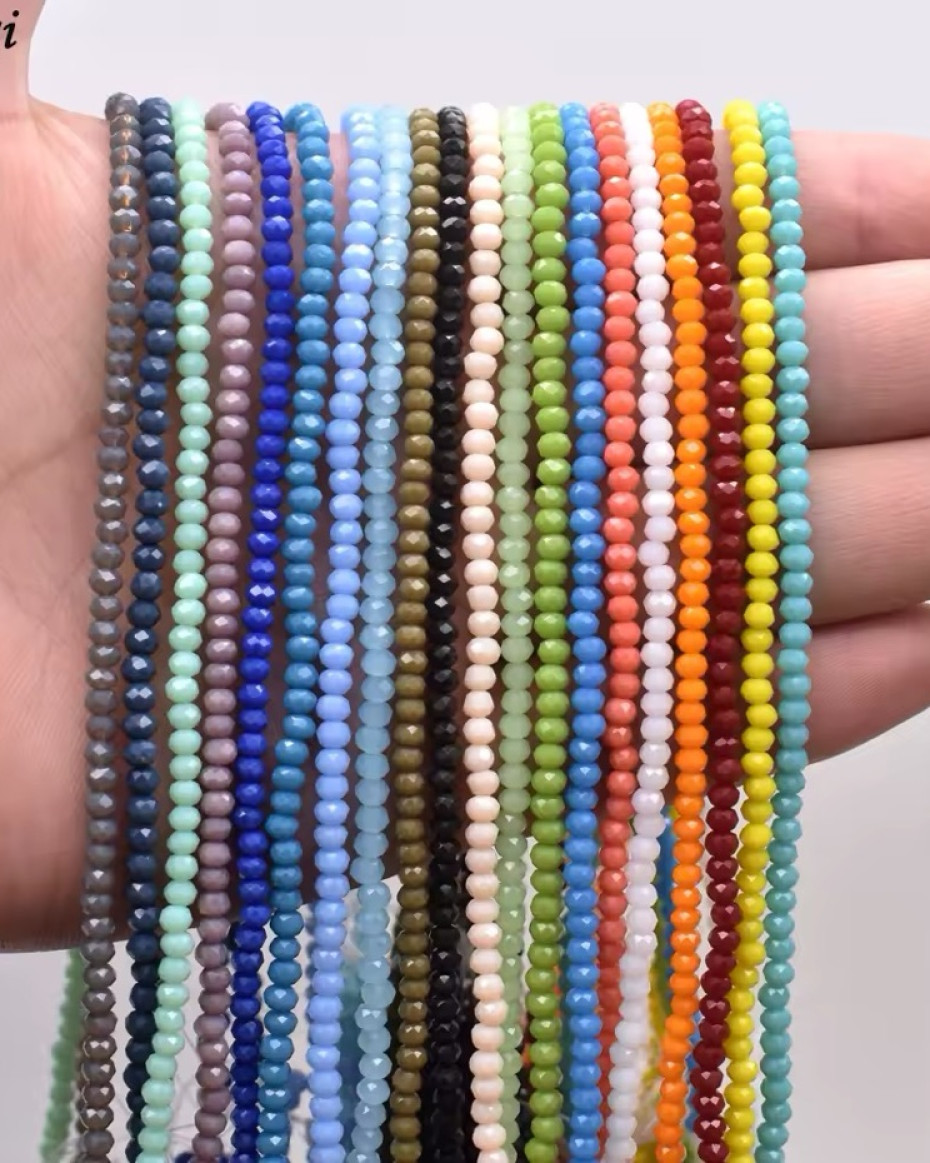 Chalk Crystal Glass Bead (4mm) | Shawntee Beadstore. One stop shop for ...