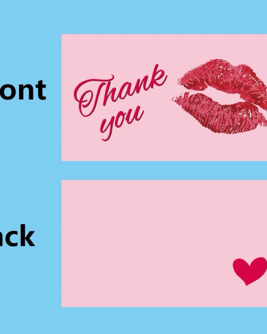 Lippy Thank You Card | Lagos_Perfect_Package. …Let's spice up your ...