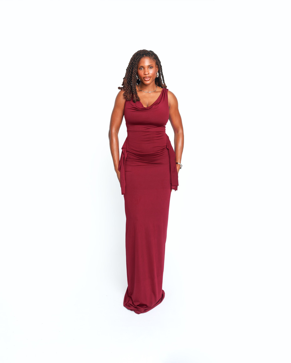 Burgundy Backless Dress | Bawsty. For all gorgeous girls, especially ...