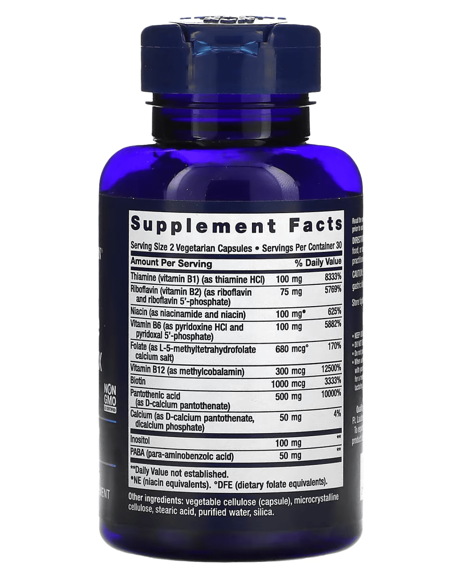 LIFE EXTENSION BioActive Complete B-Complex - 60 Capsules | VITYMINS.com. Your Wellness Partner ...