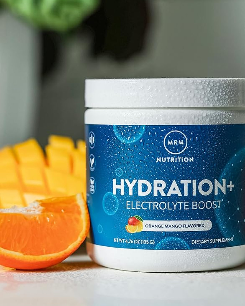 MRM NUTRITION Electrolyte + Hydration Boost Powder (135g) - Orange ...