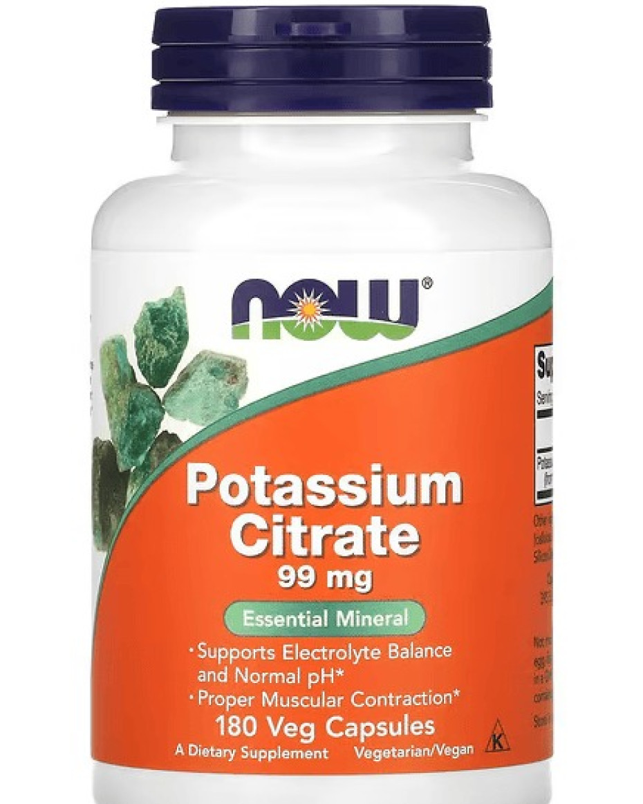 NOW FOODS Potassium Citrate 99mg - 180 Capsules | VITYMINS.com. Your Wellness Partner -- Powered ...
