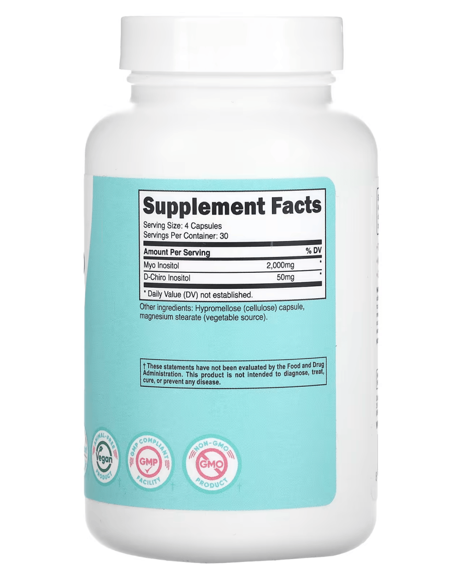 NUTRICOST WOMEN Myo & D-Chiro Inositol - 120 Capsules | VITYMINS.com ...