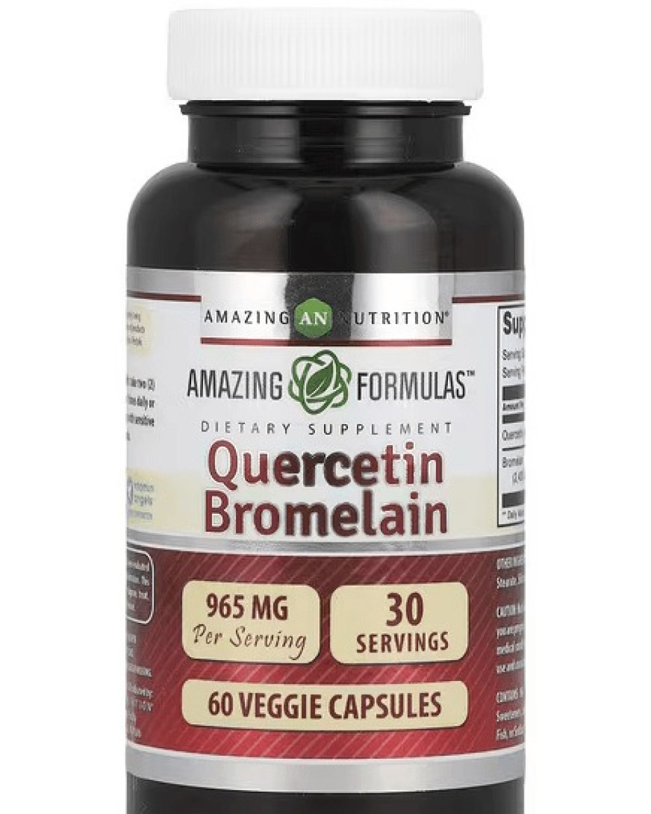 AMAZING FORMULAS Quercetin Bromelain - 60 Capsules | VITYMINS.com. Your ...