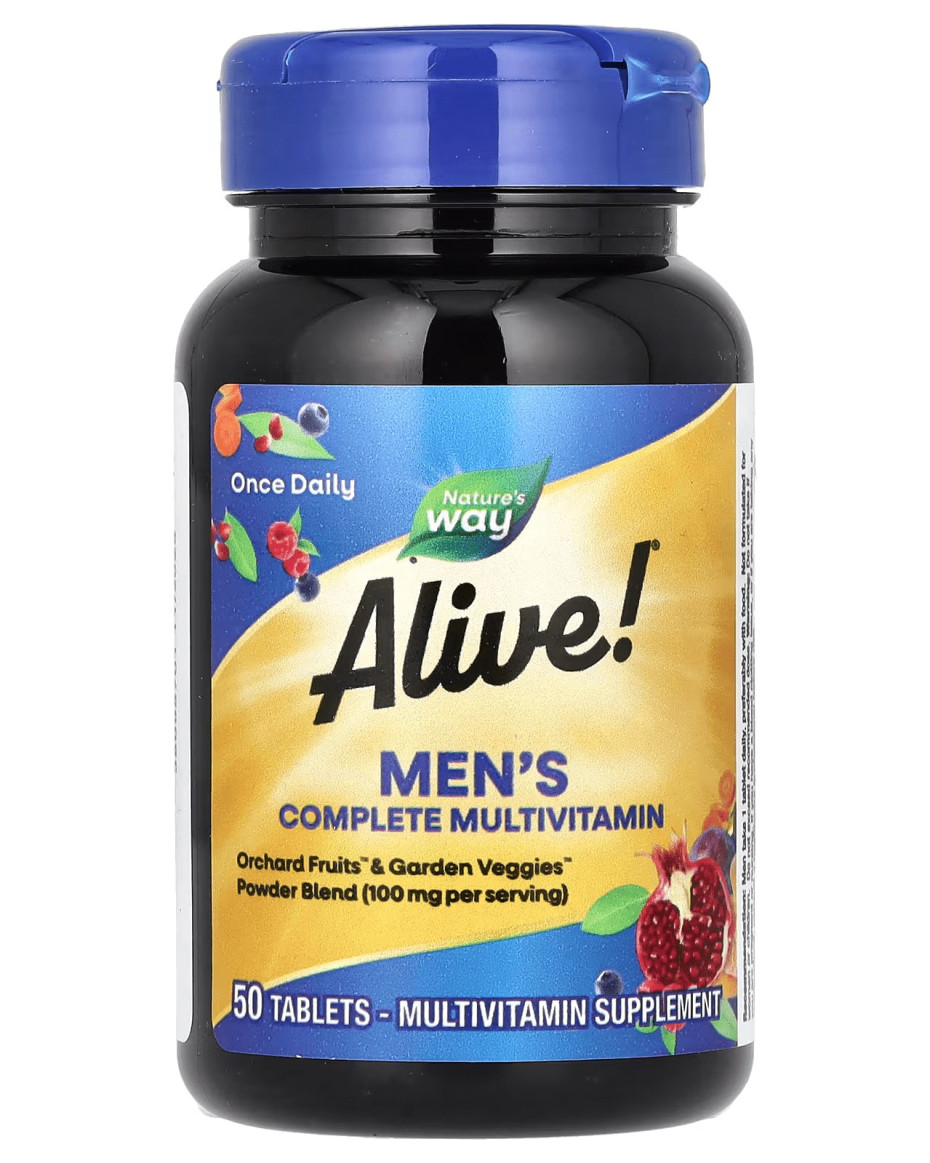 NATURE'S WAY ALIVE! Men's Complete Multivitamin - 50 Tablets | VITYMINS ...