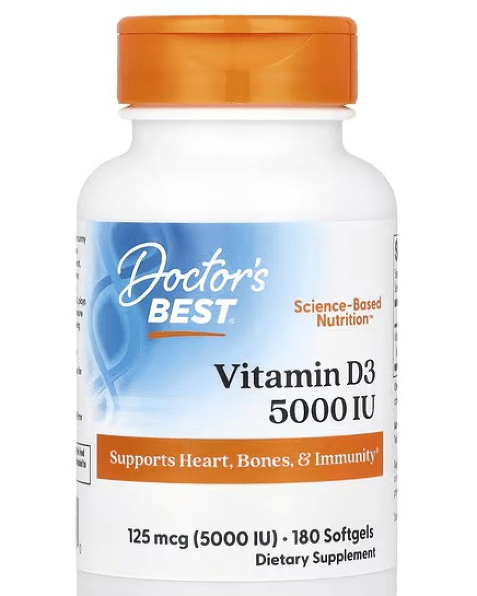 DOCTOR'S BEST Vitamin D3 5000IU - 180 Softgels | VITYMINS.com. Your Wellness Partner -- Powered ...