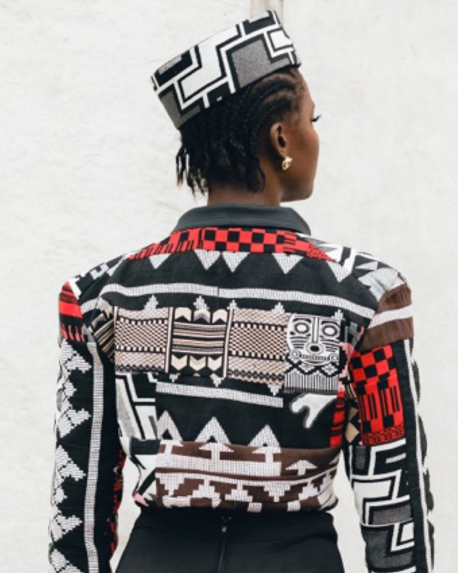 JACKET RED PATCH IKAKI CROP | AbiyeTara. Wear the story, preserve the ...
